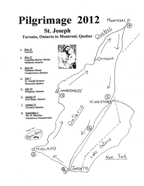2011 Pilgrimage Itinerary | PDF