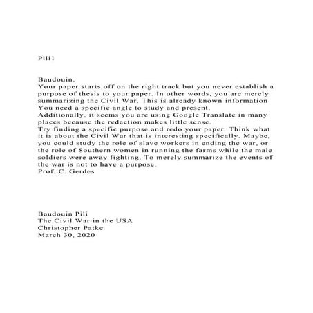Notes on the american civil war | DOCX
