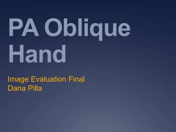 ROUTINE PROJECTIONS FOR HAND............ | PPTX