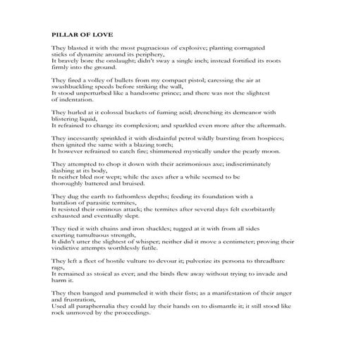 Pillar Of Love | PDF