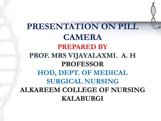 Pill Camera Technology | PPT