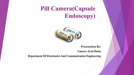 Pill camera presentation | PPT