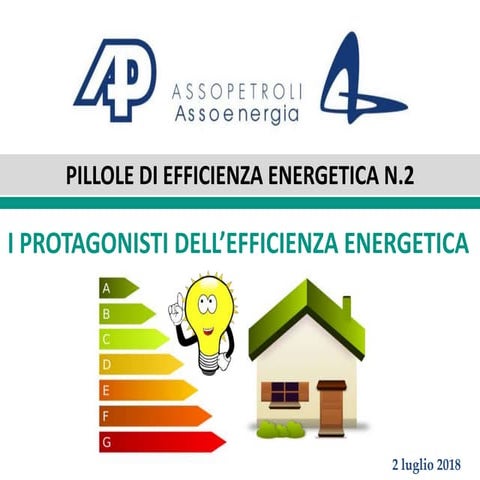 PILLOLE DI EFFICIENZA ENERGETICA: LA NUOVA RUBRICA DI ASSOPETROLI-ASSOENERGIA Nella seconda ...