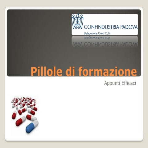 Pillole Di Formazione Appunti Efficaci | PDF