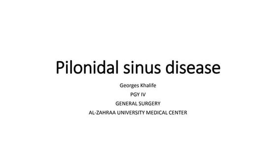 Pilonidal Poster[4] | PPT