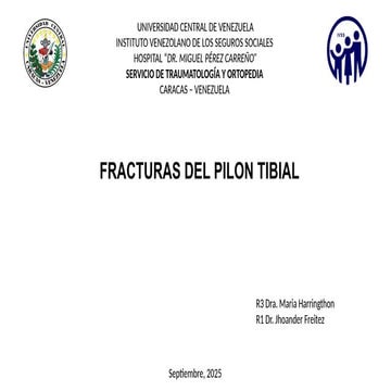 PILON TIBIAL. DEFINITIVO. importante para la anatomia | PPTX