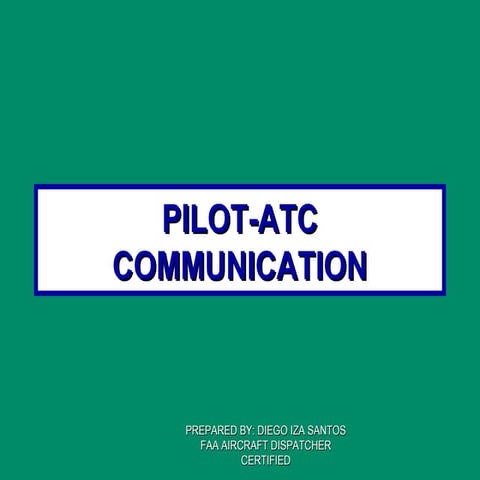 Pilot atc communications | PPT