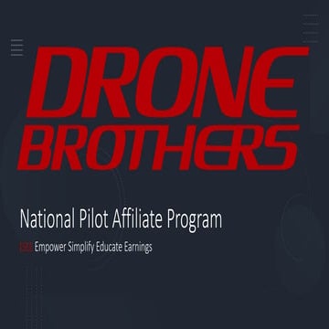 Drone Brothers Pilot Affiliate Program | PPT