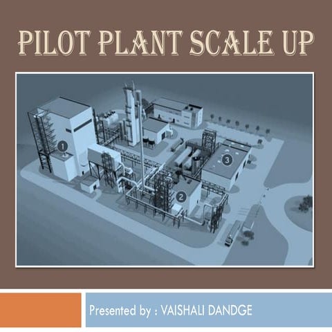 Pilot plant scale up | PPT