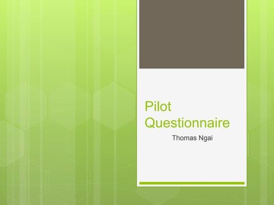 Questionnaire | PDF