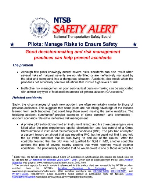 Personal and Weather Risk Assessment Guide v1.0 | PDF