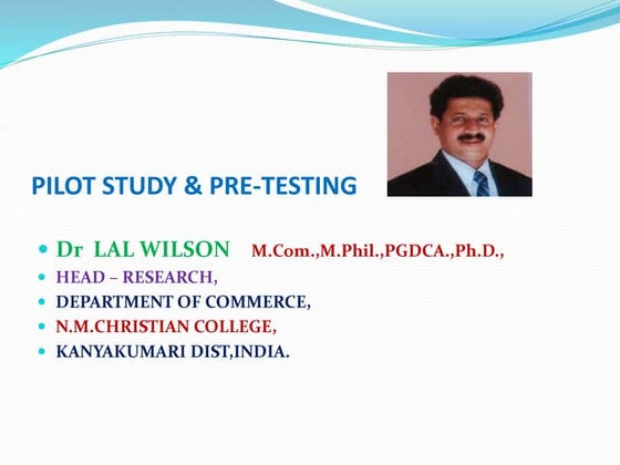 Pretesting in questionnaire | PPT