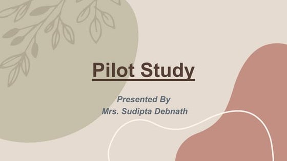 Pilot study | PPTX