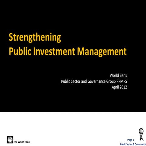 Public Investment Management | PPTX