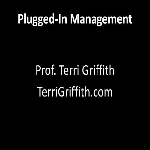 Plugged-In Management Workshop | PPT