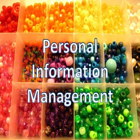 Personal Information Management | PPTX
