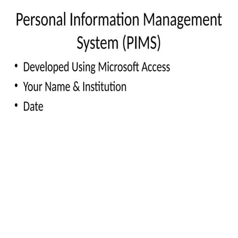 PIMS_Presentation personal information management system .pptx