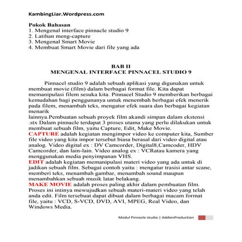 Pinnacle studio 14 | DOCX