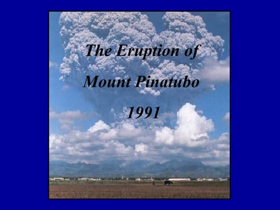 Mount pinatubo case study | DOCX | Geology | Science