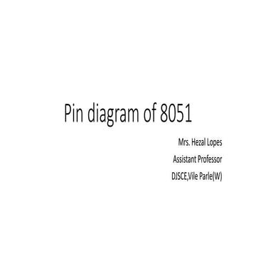 Pin Configuration Of 8051 Microcontroller Pdf