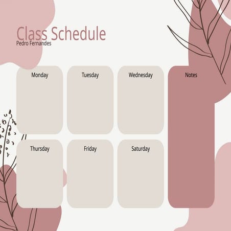 Pink Aesthetic A4 Landscape Class Schedule.pptx