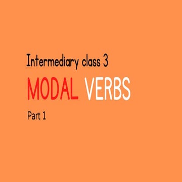modal verbs | PPT