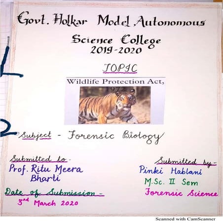 Wildlife Protection Act | PDF