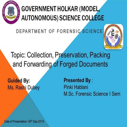 Pinki hablani forgery ppt | PPT