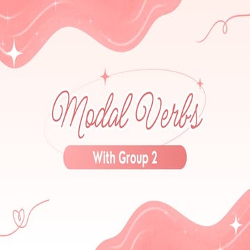 MODAL VERBS PRESENTATION SLIDES ENGLISH. | PDF