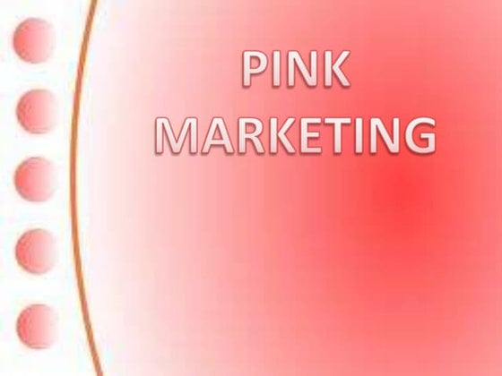 Copertina Pink Marketing Alta | PPT