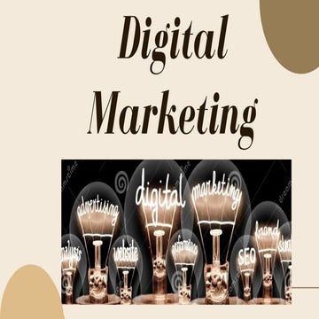 design ppt digital marketing by olivia w | PPTX