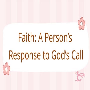 GMRC 7 - FAITH FAITH GRADE 7 MATATAG CURICULUM | PPTX