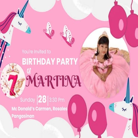 Pink Playful Birthday Invitation Landscape.pptx