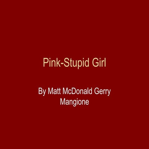 Pink presentation | PPT