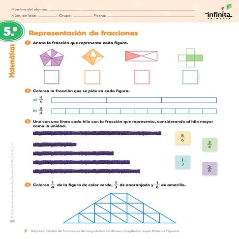 Hojas De Trabajo De Grupos De Fracciones