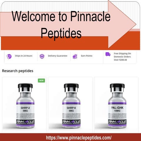 Welcome To Pinnacle Peptides | PPT