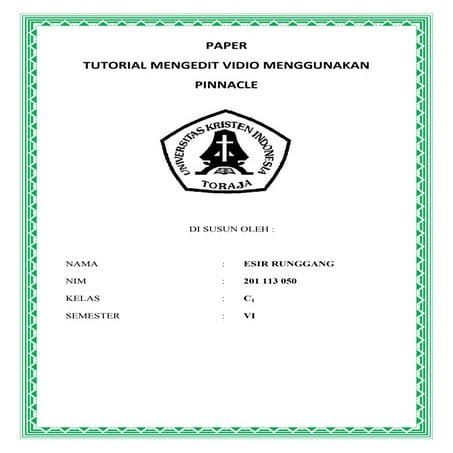 Pinnacle studio 14 | DOCX