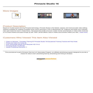 Pinnacle studio 16 | PDF