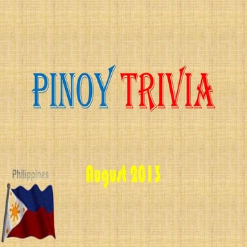 Pinoy trivia | PPTX