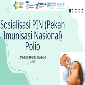 PIN POLIO puskesmas roko roko 2024 Konkep | PPT