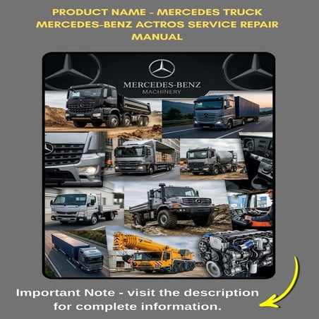 Mercedes Truck Mercedes-Benz Actros Service Repair Manual | PDF