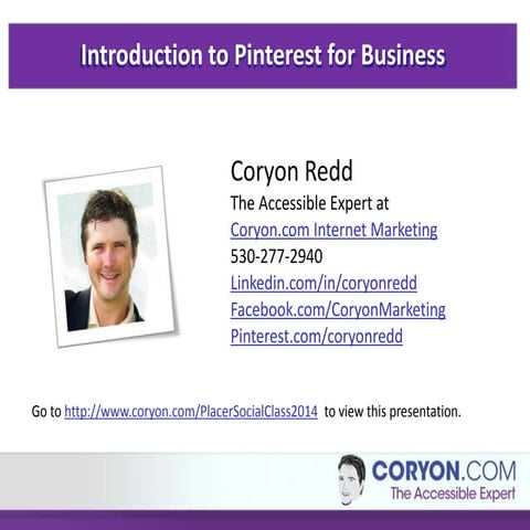 Pinterest for business placer winter 2013 | PPTX