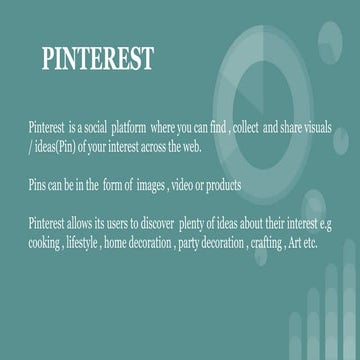 All about Pinterest Plateform | PPTX