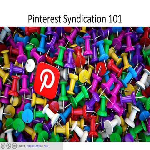 Pinterest Syndication 101 | PDF
