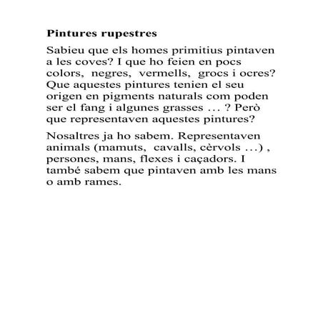 Pintures rupestres | PDF