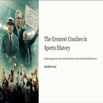 The Greatest Coaches in Sports History.. | PDF