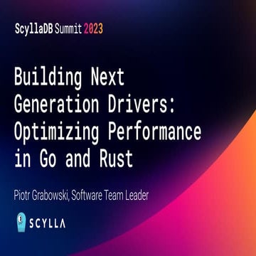Building Next Generation Drivers: Optimizing Performance in Go and Rust | PDF | Operating ...