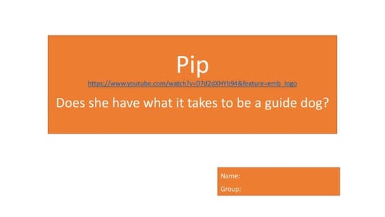 Character mindmap | PPTX