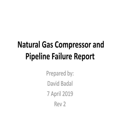 Pipeline natural gas compressor station failure | PPT