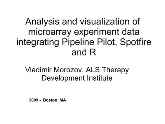 DNA microarray integromics analysis platform | PPT